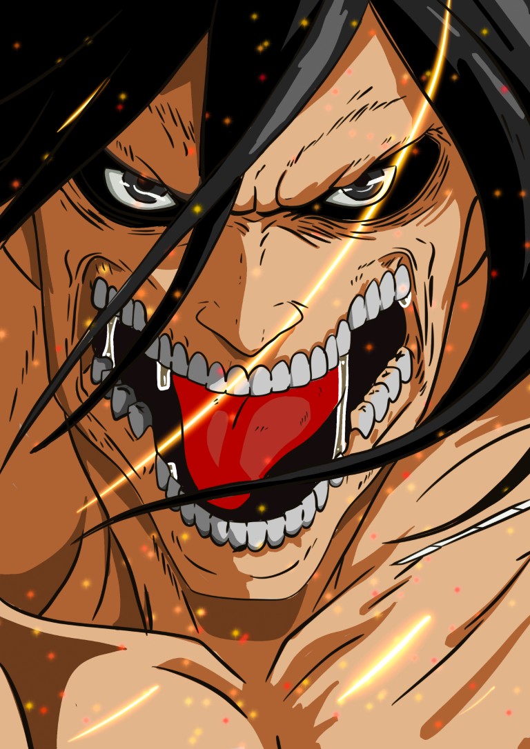 Eren Titan - Attack On Titan Poster – froheyo